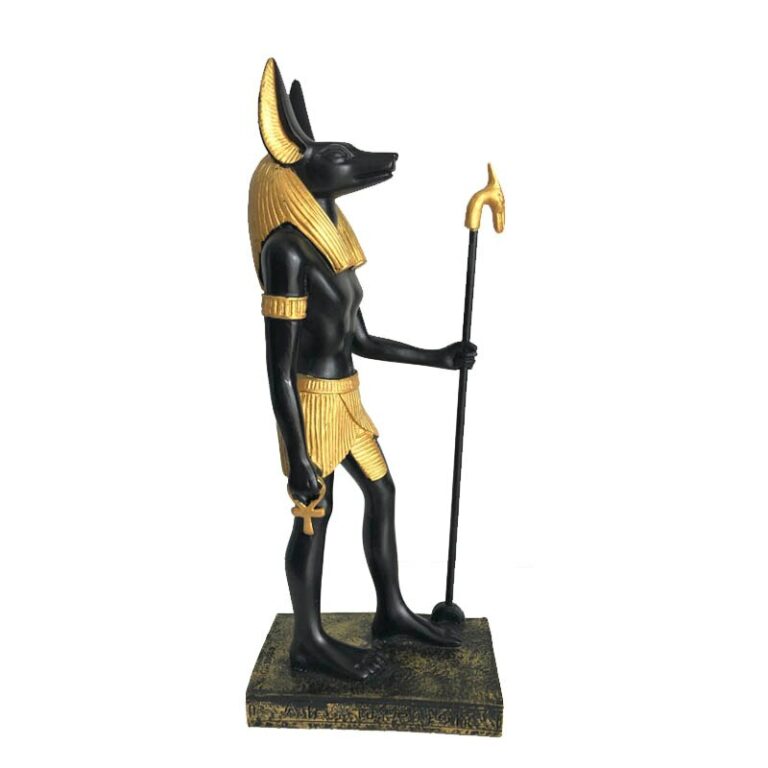 Anubis Ancient Egyptian Resin Statue Retro Dog God Home Decor Sculpture ...