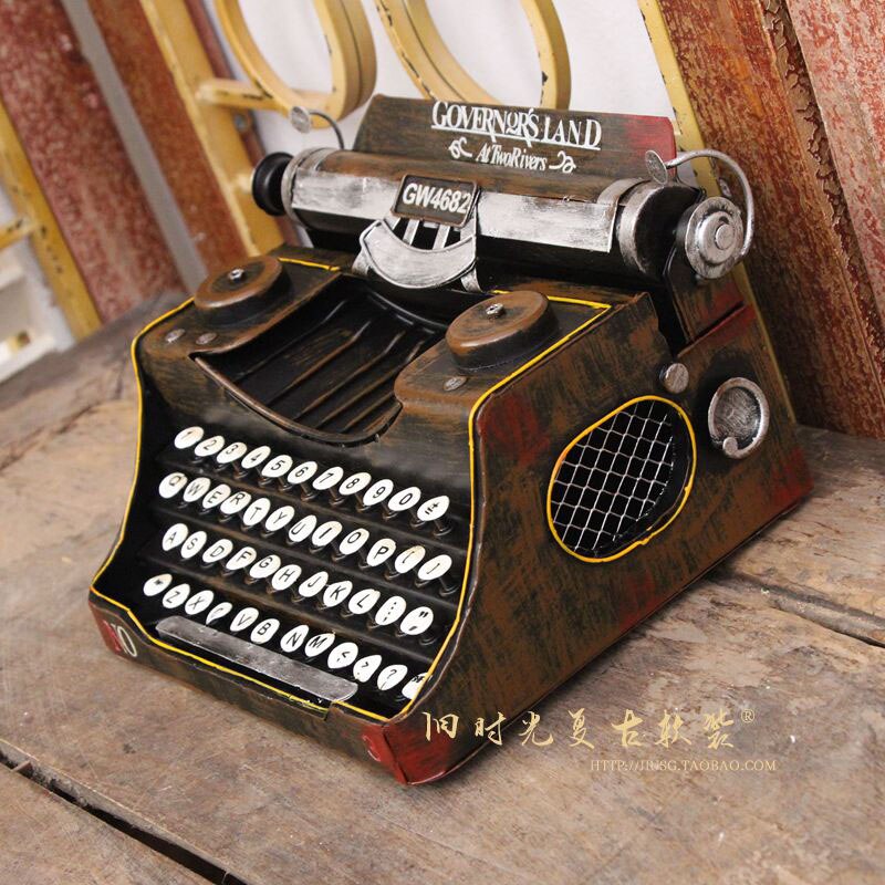Handcrafted Antique Metal Typewriter Model Vintage Home Decor Souvenir ...