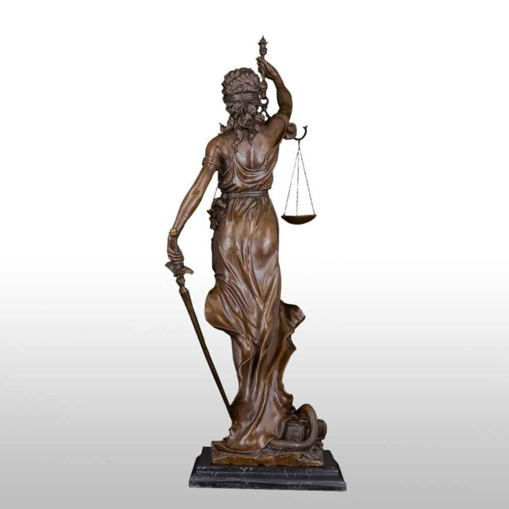 76cm Large Bronze Goddess Themis Justice Statue Greek Home Decor ...