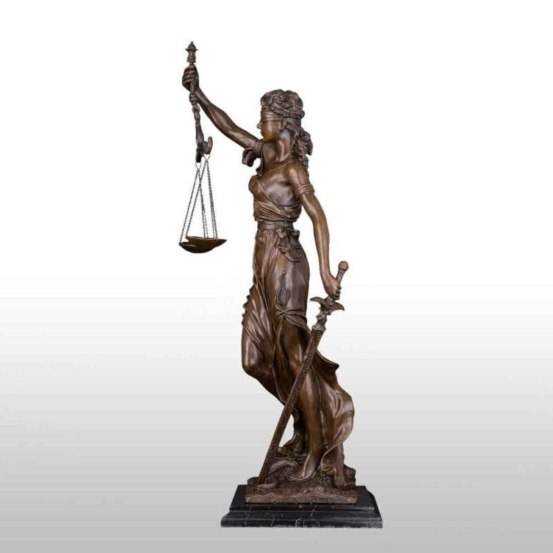 76cm Large Bronze Goddess Themis Justice Statue Greek Home Decor ...