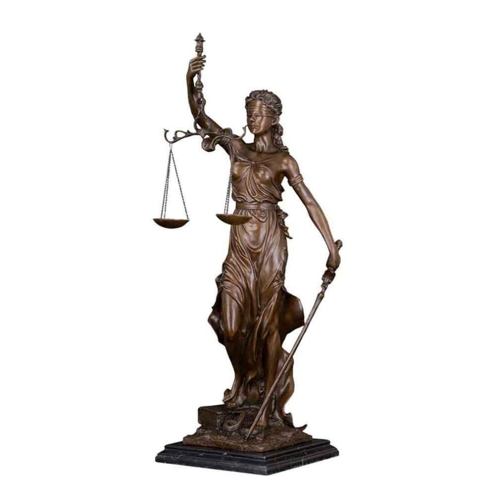 76cm Large Bronze Goddess Themis Justice Statue Greek Home Decor ...