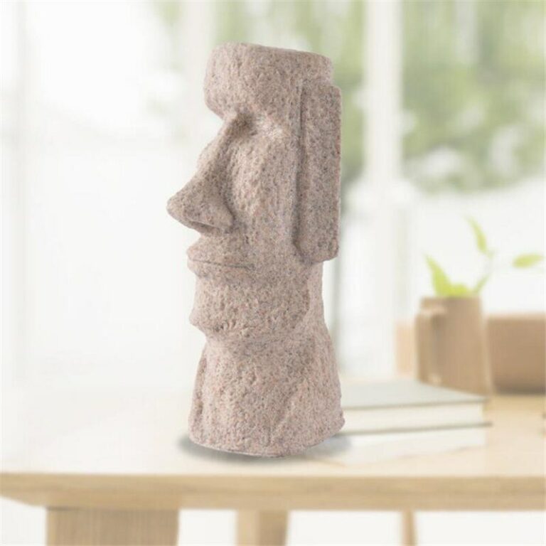 Easter Island Moai Figurine Sandstone Resin Statues For Home Decor | ClassySculptures.com | 50% ...