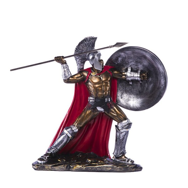 Spartan Warrior Resin Statue Ancient Rome Home Decor Figurine ...