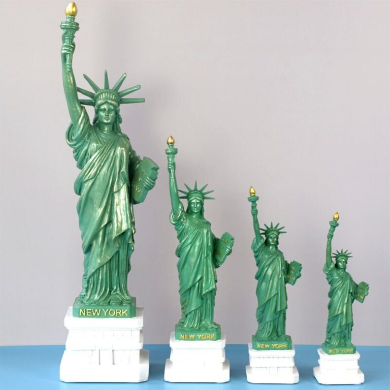 Usa Liberty Statue Resin Replica American Icon Tabletop Decor Sculpture ...