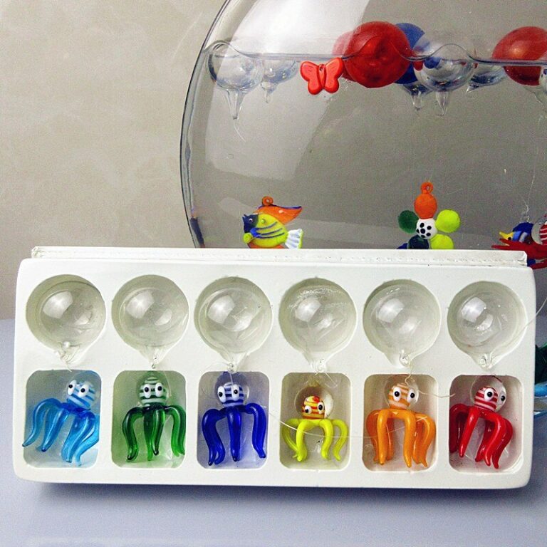 Handblown Glass Aquarium Mini Fish Figurines Floating Lampwork ...