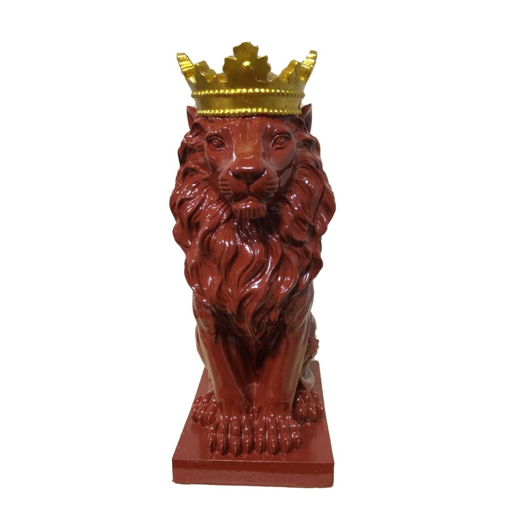 Abstract Nordic Resin Lion Statue Home Decor Figurine Sculpture Model ...