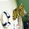 Resin Zebra Head Wall Sculpture Nodic Home Decor Christmas Room ...