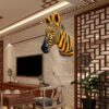 Resin Zebra Head Wall Sculpture Nodic Home Decor Christmas Room ...