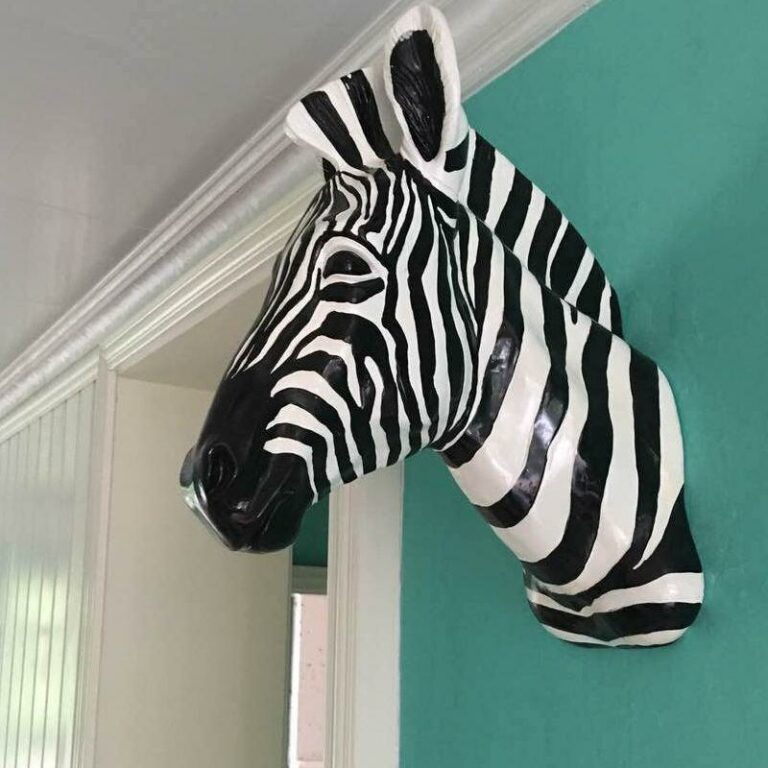 Resin Zebra Head Wall Sculpture Nodic Home Decor Christmas Room ...