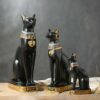 Black Resin Egyptian Bastet Cat Figurine Creative Wedding Gift ...
