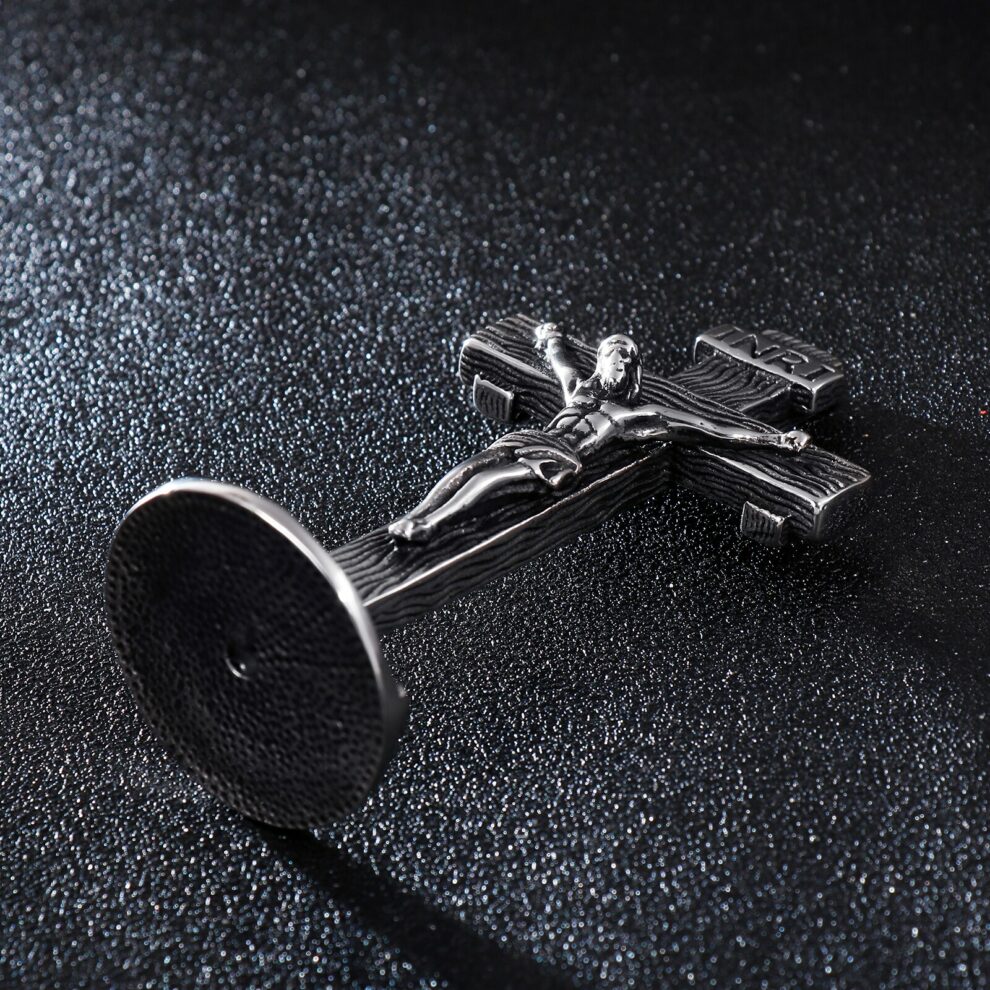 Antique Christian Cross Jesus Statue Inri Crucifix Office Desk Decor ...