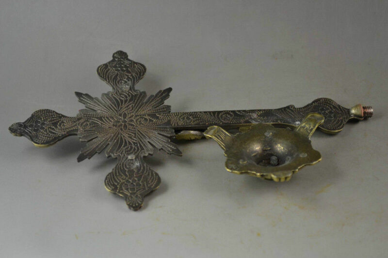 Large Copper Jesus On Cross Statue Unique Redemption Carving Artwork ...