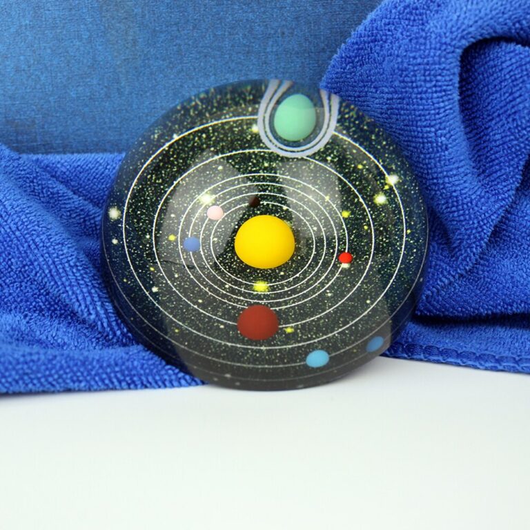 Crystal Solar System Paperweight Decorative Educational Gift 8 Planets ...
