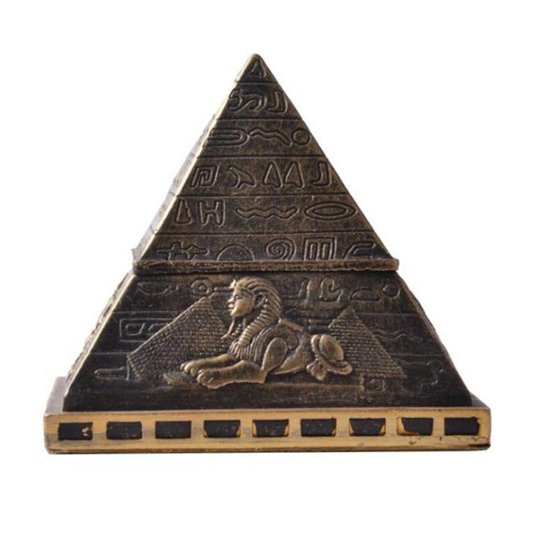 Egyptian Pyramid Resin Storage Box European Decorative Home Sculpture ...