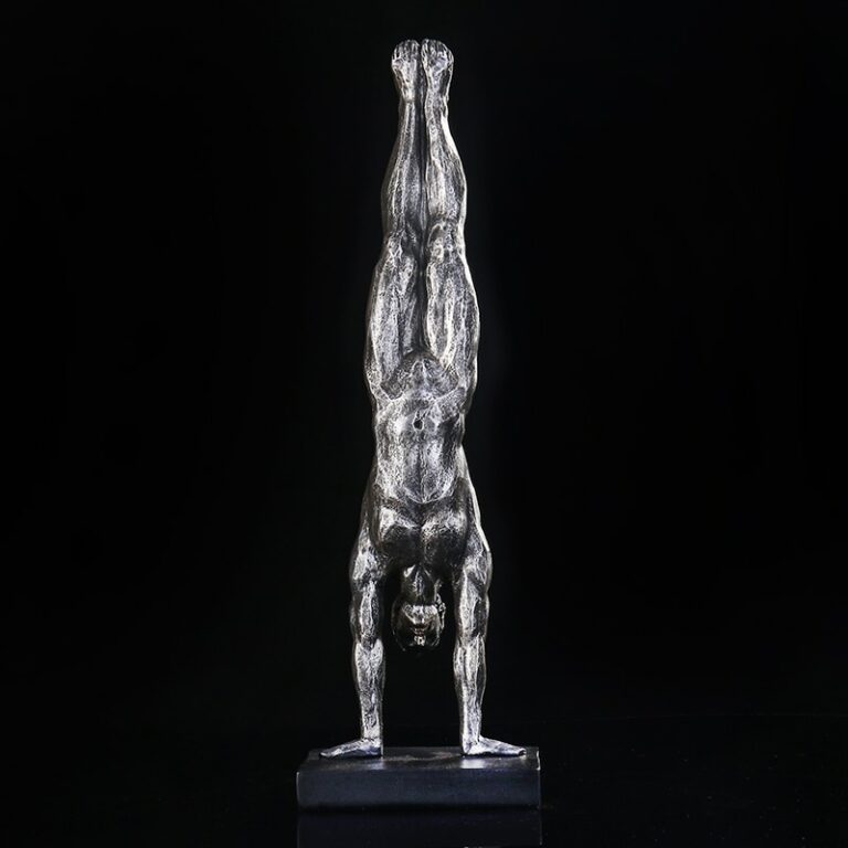 Mens Resin Gymnastics Figurine Abstract Handstand Sculpture Sports ...