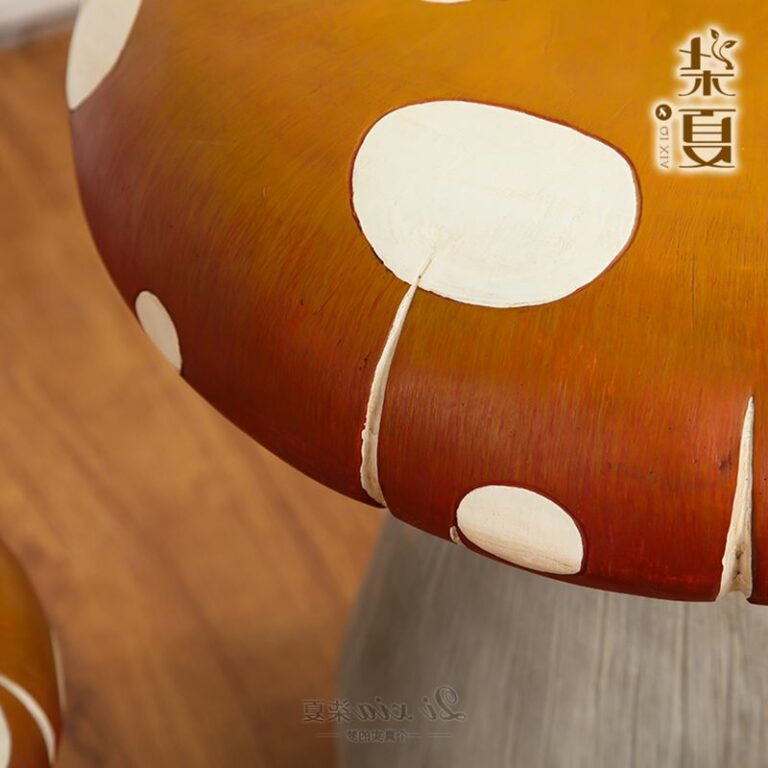 Kids Room Decor Resin Mushroom Stool Chair Garden Statue Gift ...