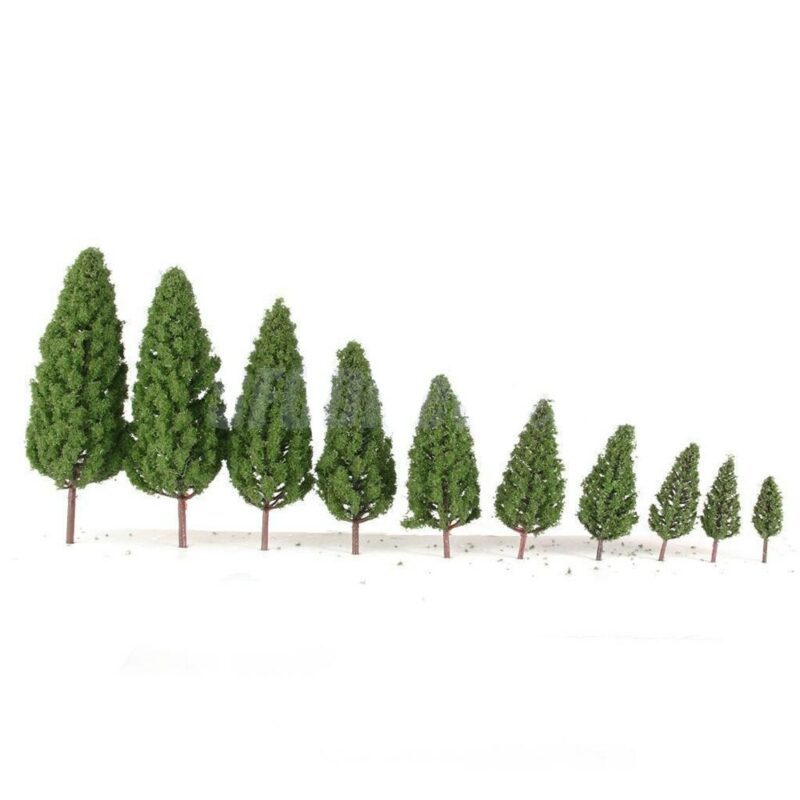 20pcs Model Pine Trees For Train Diorama Wargame Scenery Oo Ho Scale ...