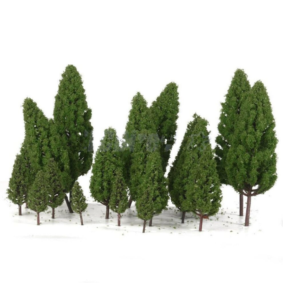 20pcs Model Pine Trees For Train Diorama Wargame Scenery Oo Ho Scale ...