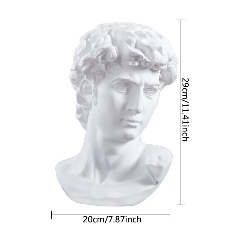 Michelangelo Buonarroti Mini Bust Statue Resin Art For Home Decor ...