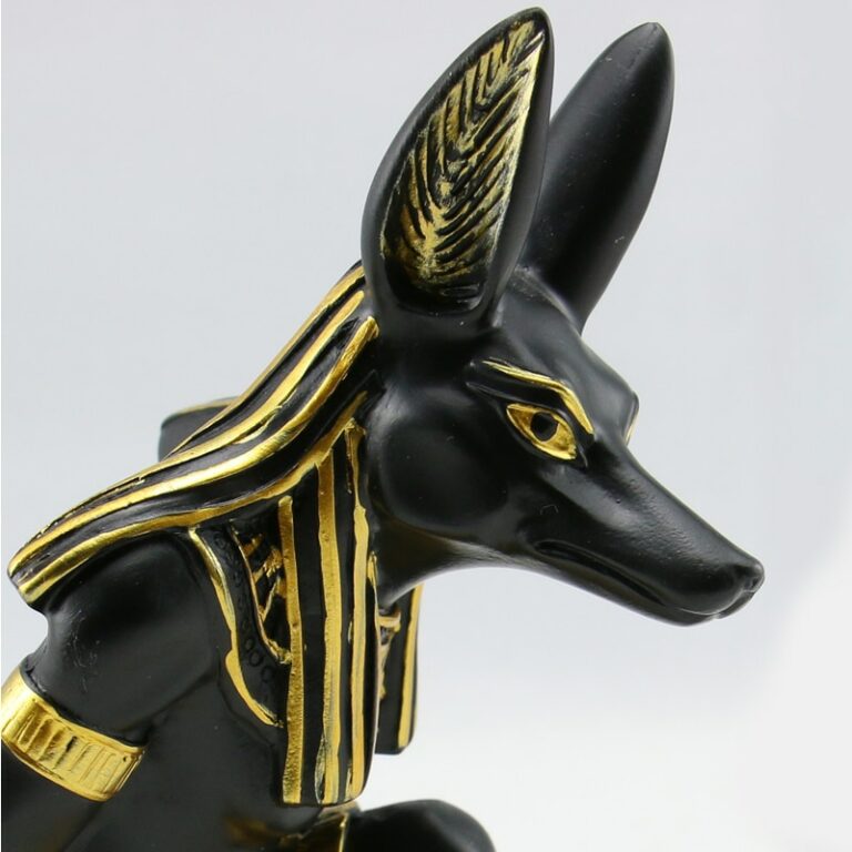 Modern Anubis Art Statue Design Wine Bottle Holder Table Top Storage ...