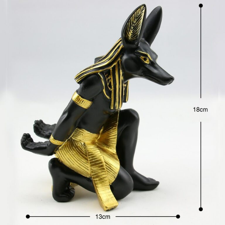 Modern Anubis Art Statue Design Wine Bottle Holder Table Top Storage ...
