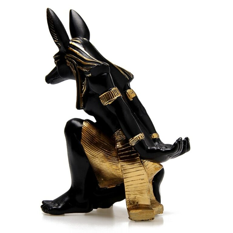 Modern Anubis Art Statue Design Wine Bottle Holder Table Top Storage ...