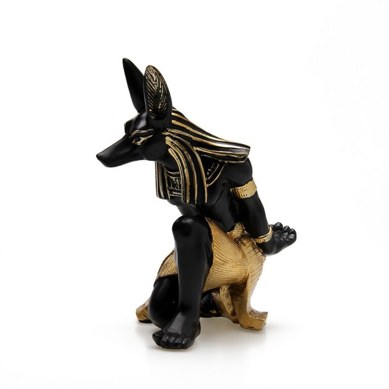 Modern Anubis Art Statue Design Wine Bottle Holder Table Top Storage ...