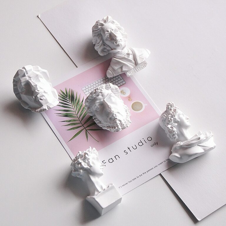 Vintage Nordic Apollo David Sculpture Fridge Magnet Creative Art Decor ...