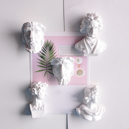 Vintage Nordic Apollo David Sculpture Fridge Magnet Creative Art Decor ...