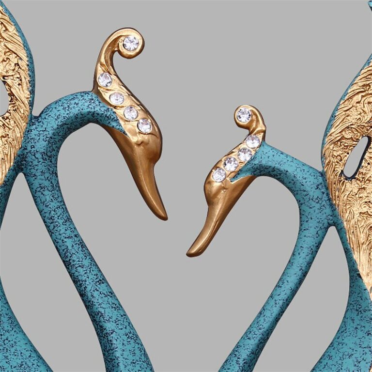 Modern Swan Sculpture Decor Elegant Wedding Gift For Couples ...