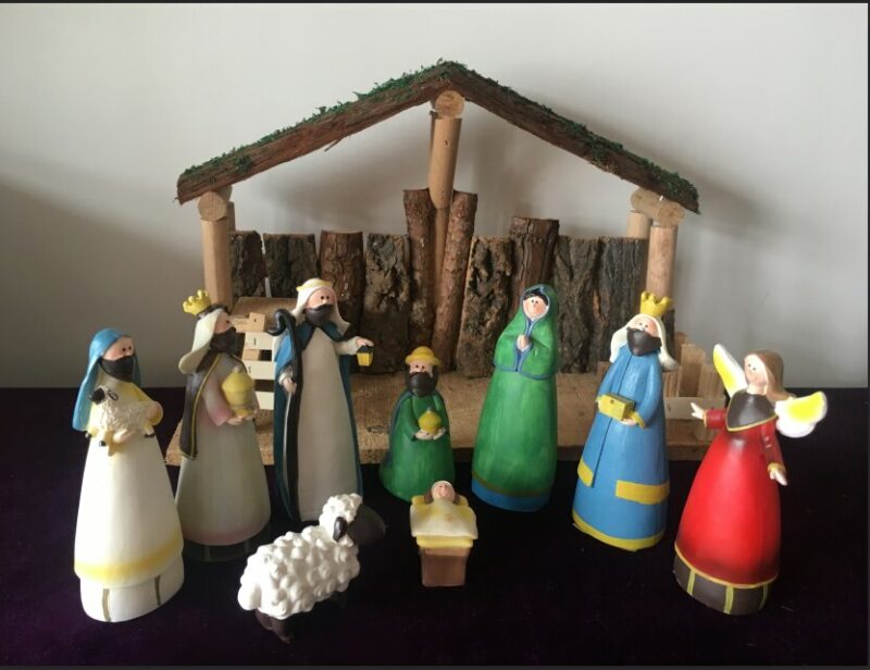 Led Lighted 9pcs Christian Nativity Scene Jesus Christ Statue Christmas ...