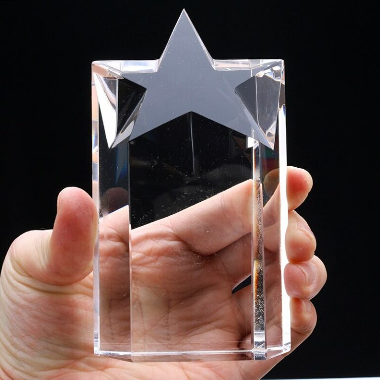Custom Crystal Star Business Trophy Service Awards Competition Prizes ...